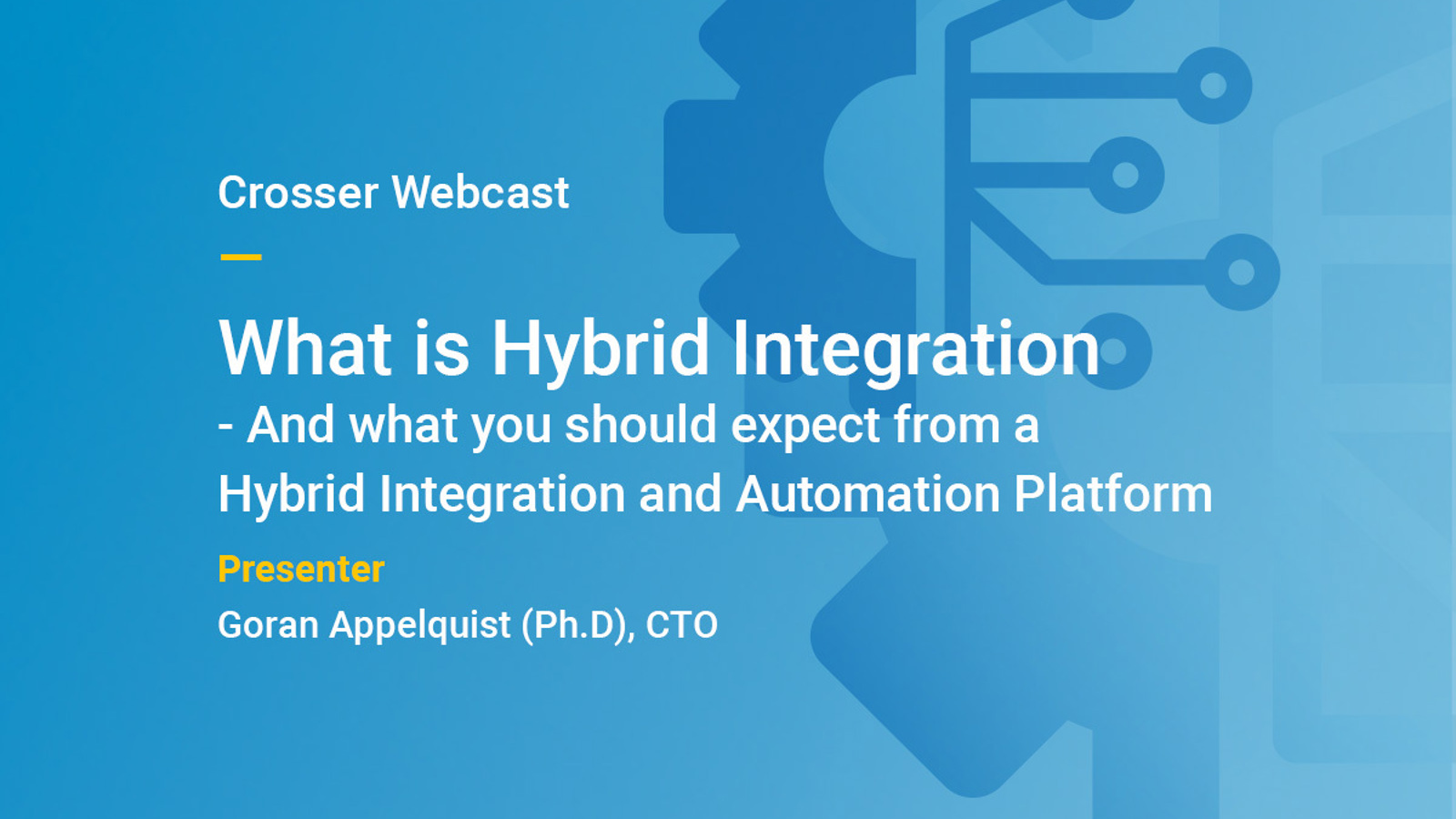 Webinars and Videos | Crosser Resources