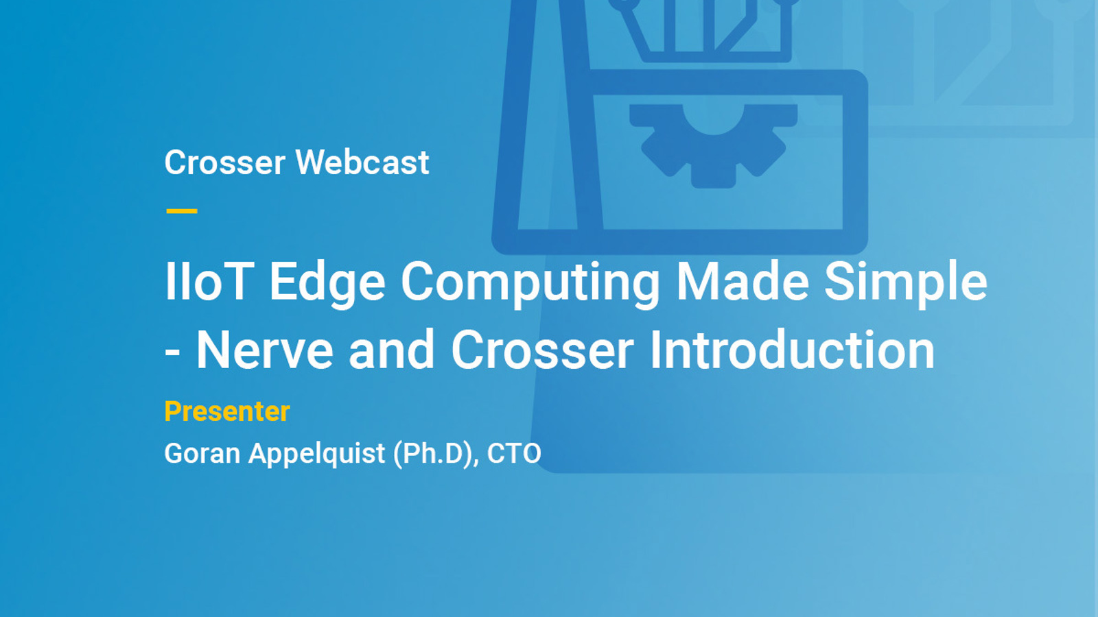 Industrial IoT & Industry 4.0 | Crosser Use Cases